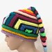 Cool Knit Hat Crazy Beanie Winter Hat One of a Kind Hat Designer Hat ...