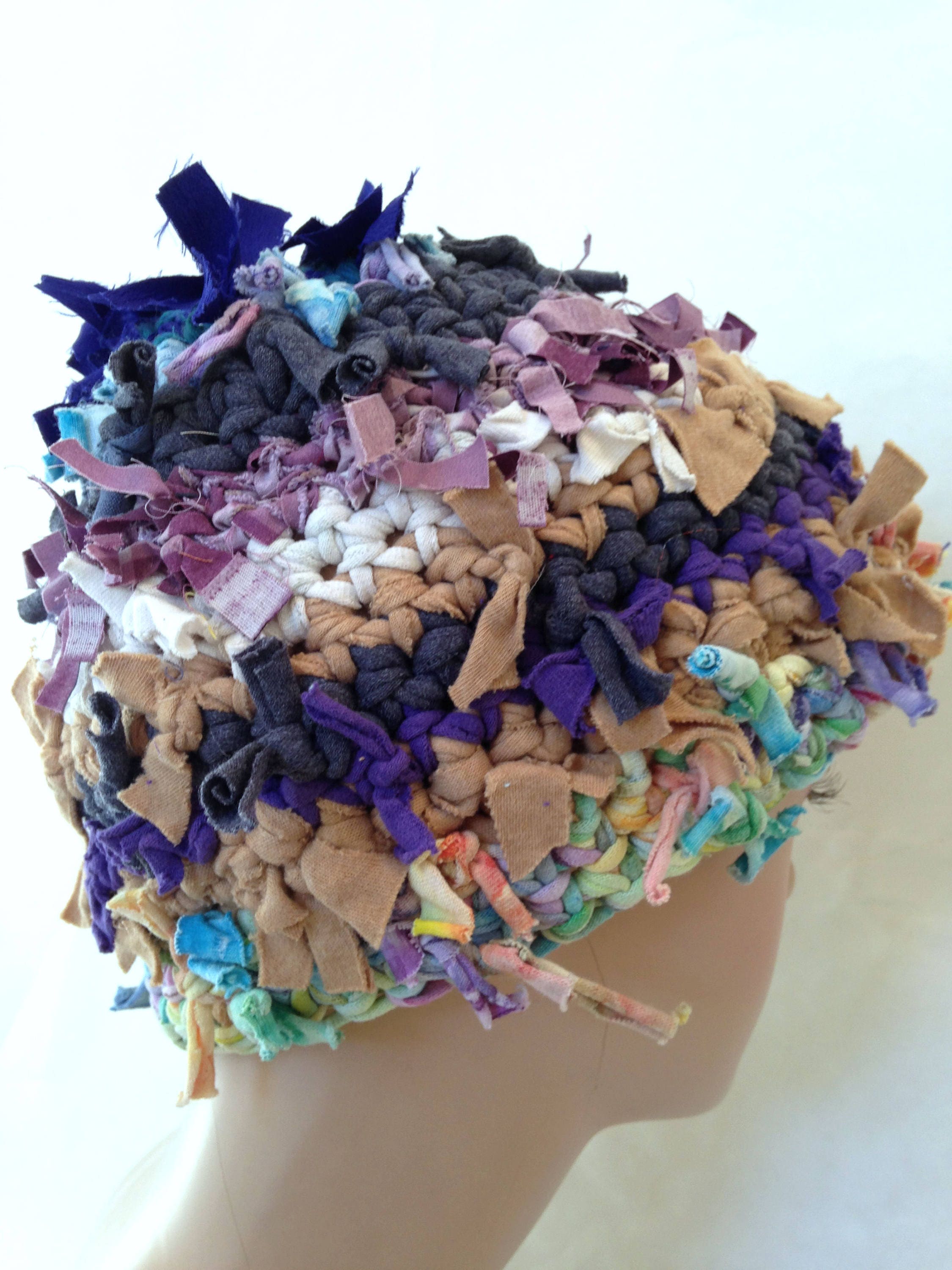 Boho Rag Hat Unique Fun Hat for Women Funky Crazy Hat Original Beanie ...