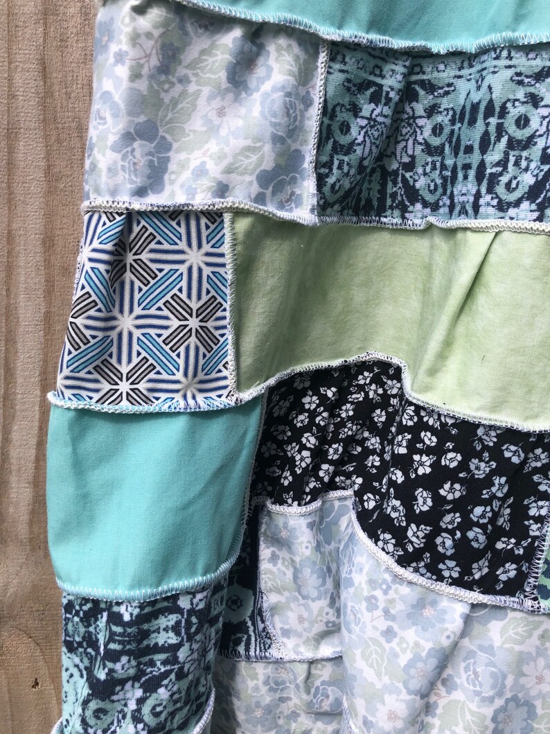 Upcycled Boho XL Shabby Chic Dress Country Bohemian Junk Gypsy Style ...