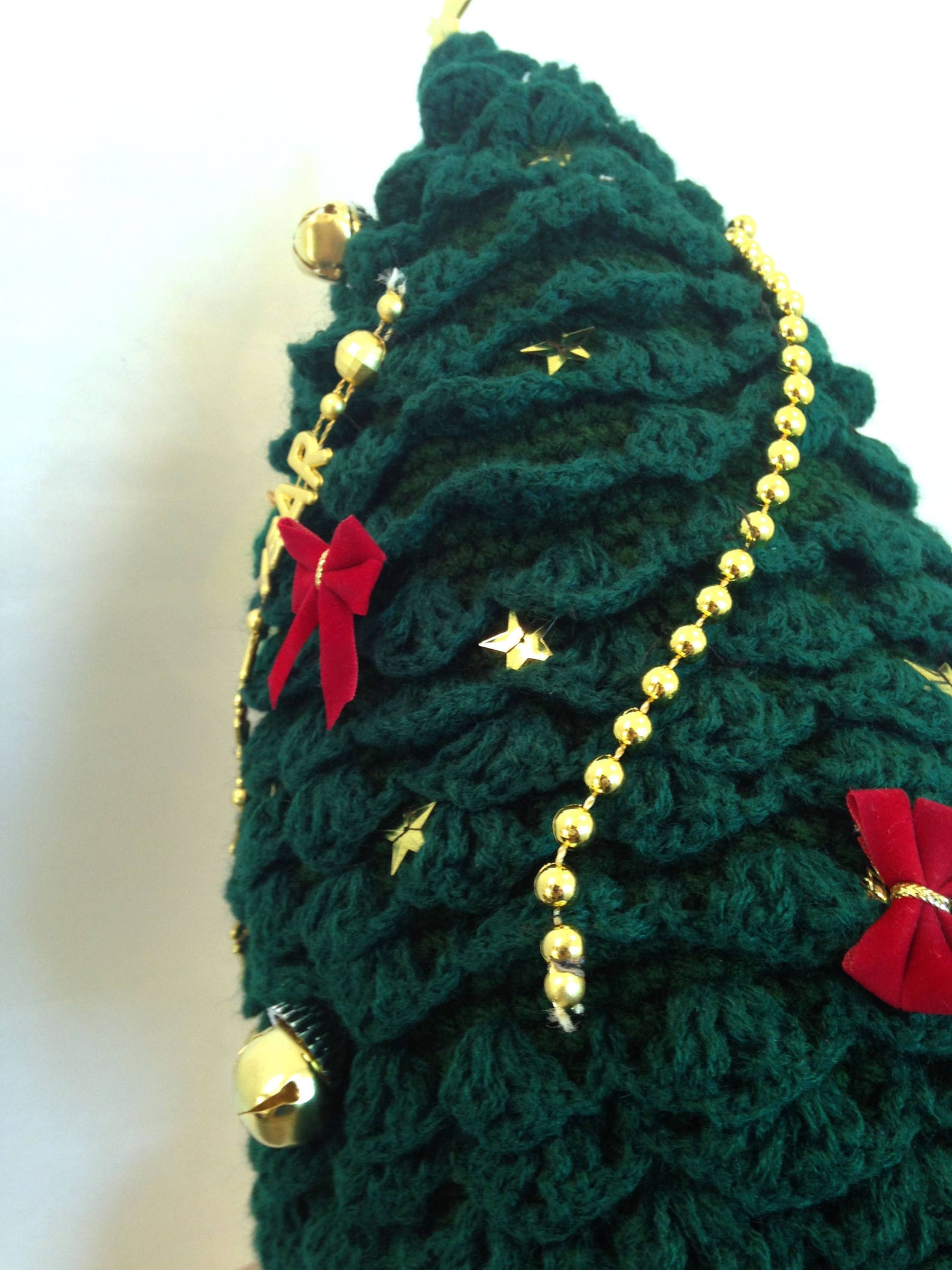 Christmas Tree Hat Handknit Creative Hat Green Unusual Womens - Etsy