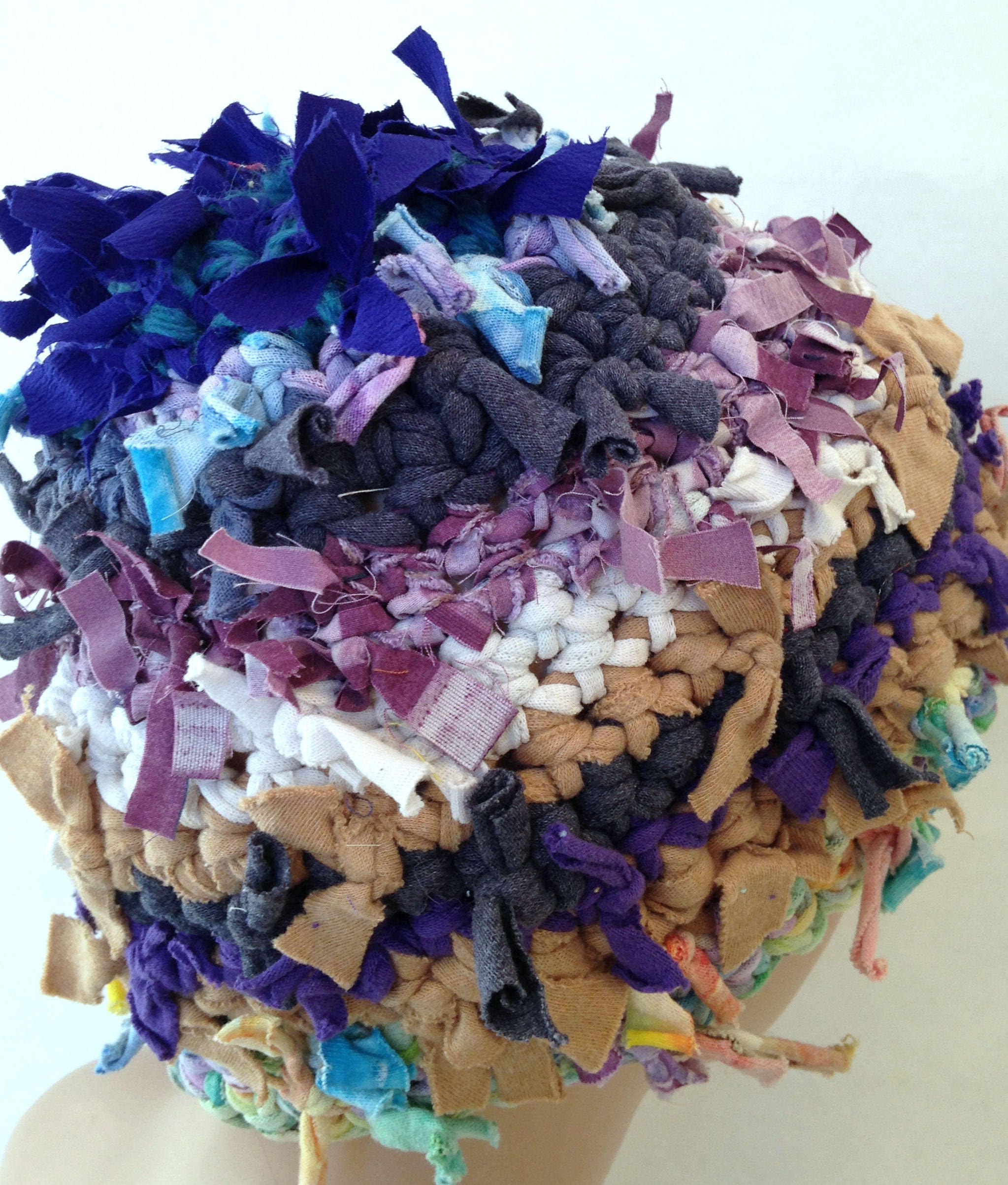 Boho Rag Hat Unique Fun Hat for Women Funky Crazy Hat Original Beanie ...