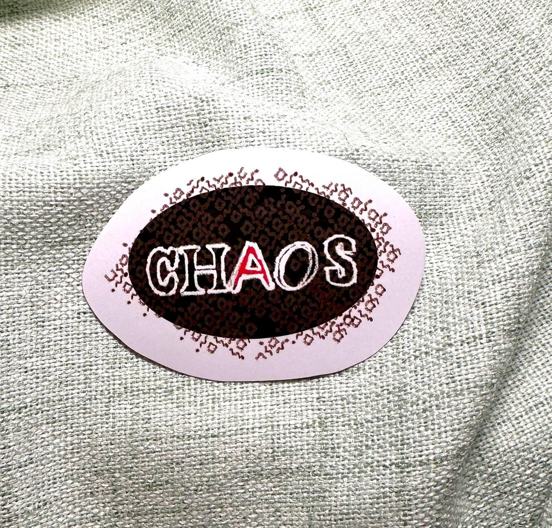Chaos Sticker, Vinyl Sticker, Waterproof and UV Resistant, Perfect for ...