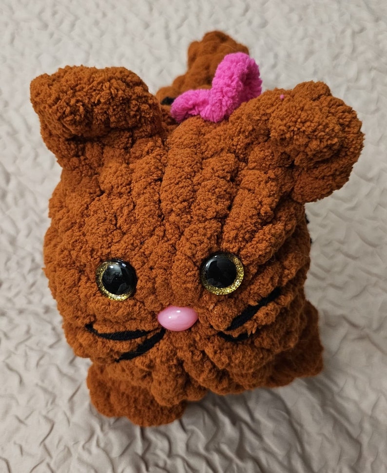 Handmade Knit Chunky Yarn Loaf Cat!! Super Soft and Ready to Cuddle ...