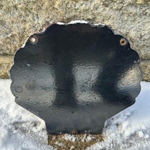 Vintage Super Shell Porcelain Sign Gas Motor Oil Pump Plate Station ...