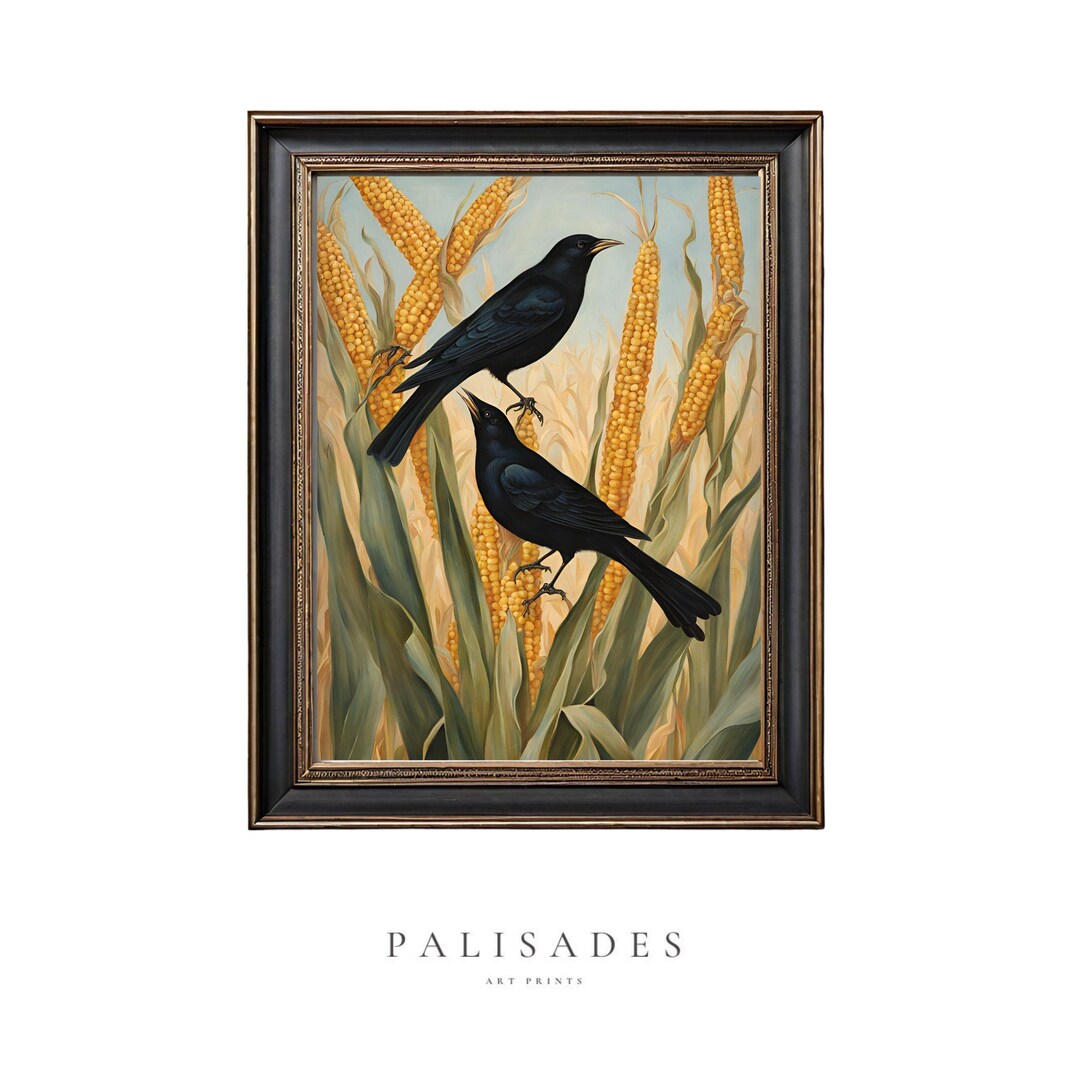 Vintage Fall Moody Autumn Art PRINTABLE Art | Moody Halloween Fall ...