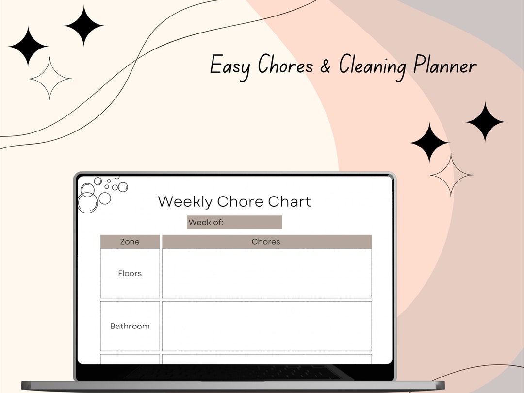 Weekly Cleaning Checklist | Daily, Weekly, Monthly Chore Chart ...