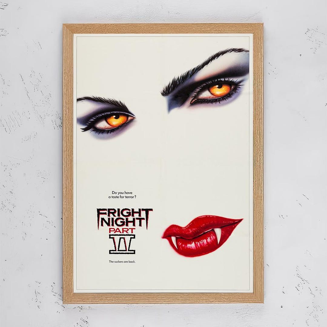 Fright Night Part 2 Movie Poster Print, Wall Art, Canvas Poster, Art ...