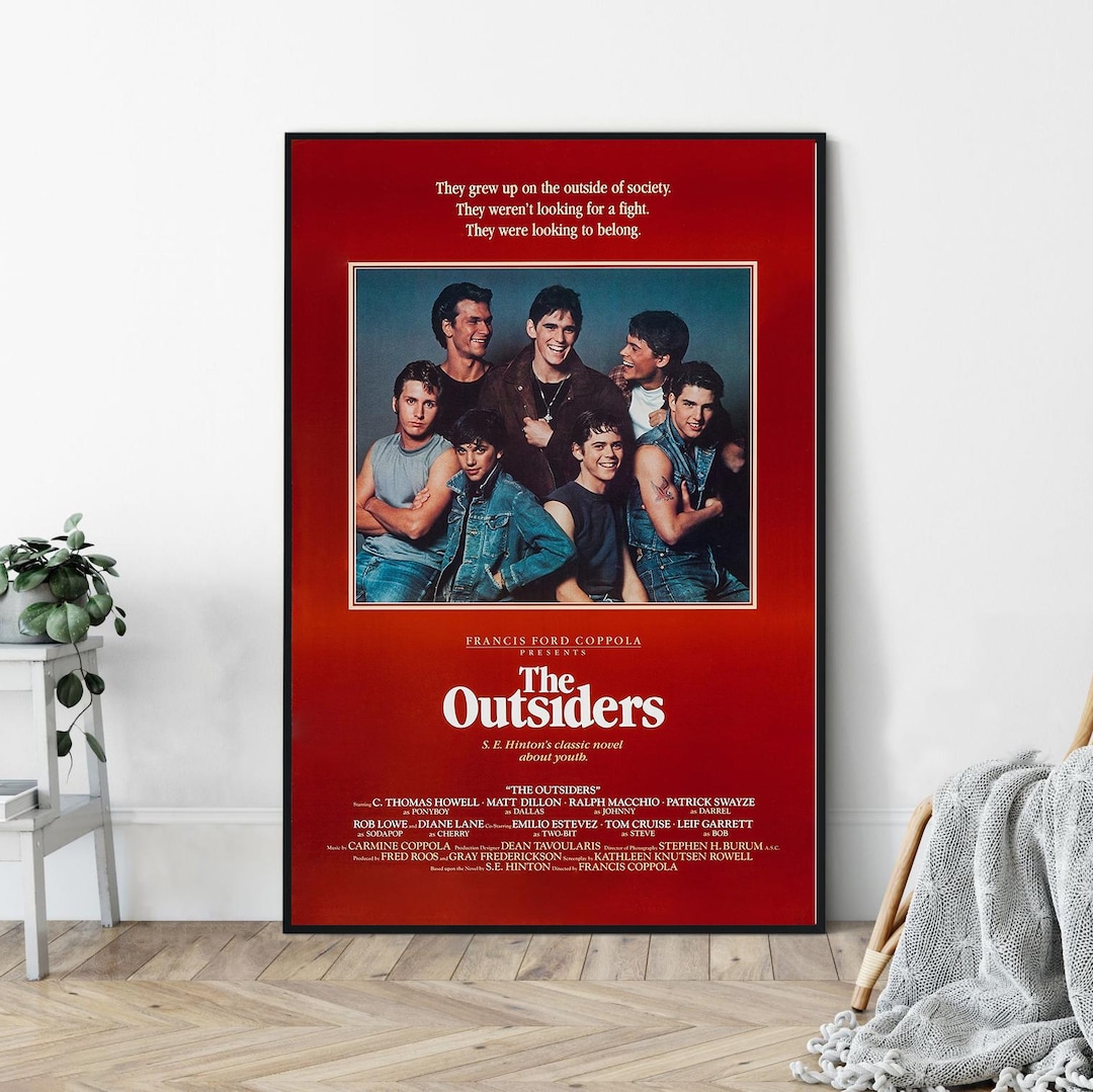 The Outsiders Movie Poster Print, Wall Art, Canvas Poster, Art Poster ...