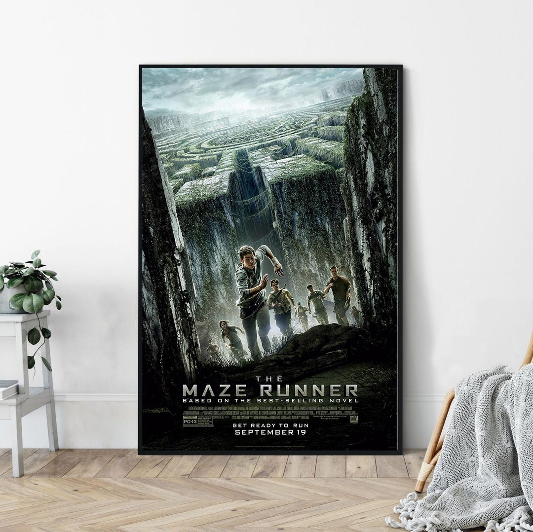 The Maze Runner Movie Poster Print, Wall Art, Canvas Poster, Art Poster ...