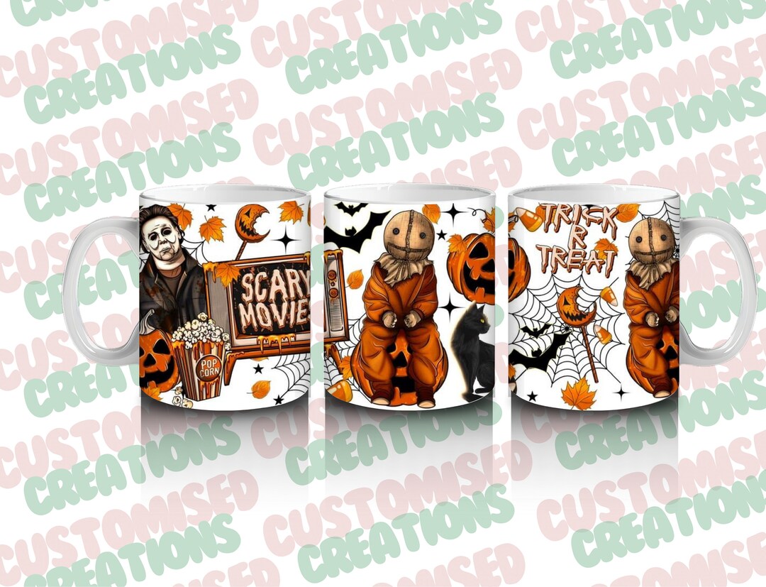 Digital Design. Scary Movie Horror Cup Sublimation Png - Etsy
