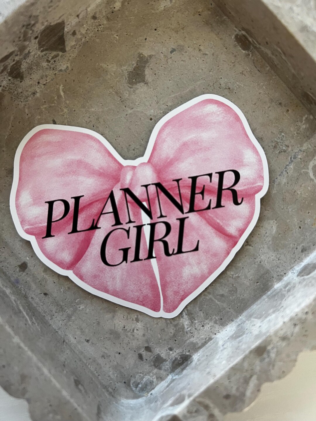 Planner Girl Bow Sticker | Aesthetic - Etsy