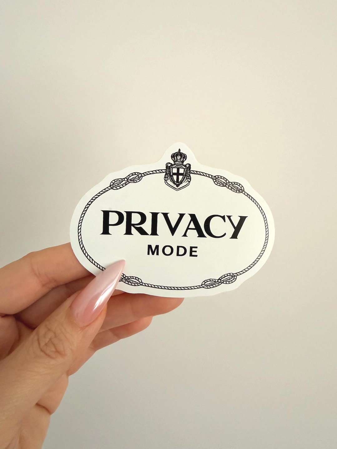 Privacy Mode Sticker, Minimal Aesthetic Laptop Sticker, Introvert Humor ...
