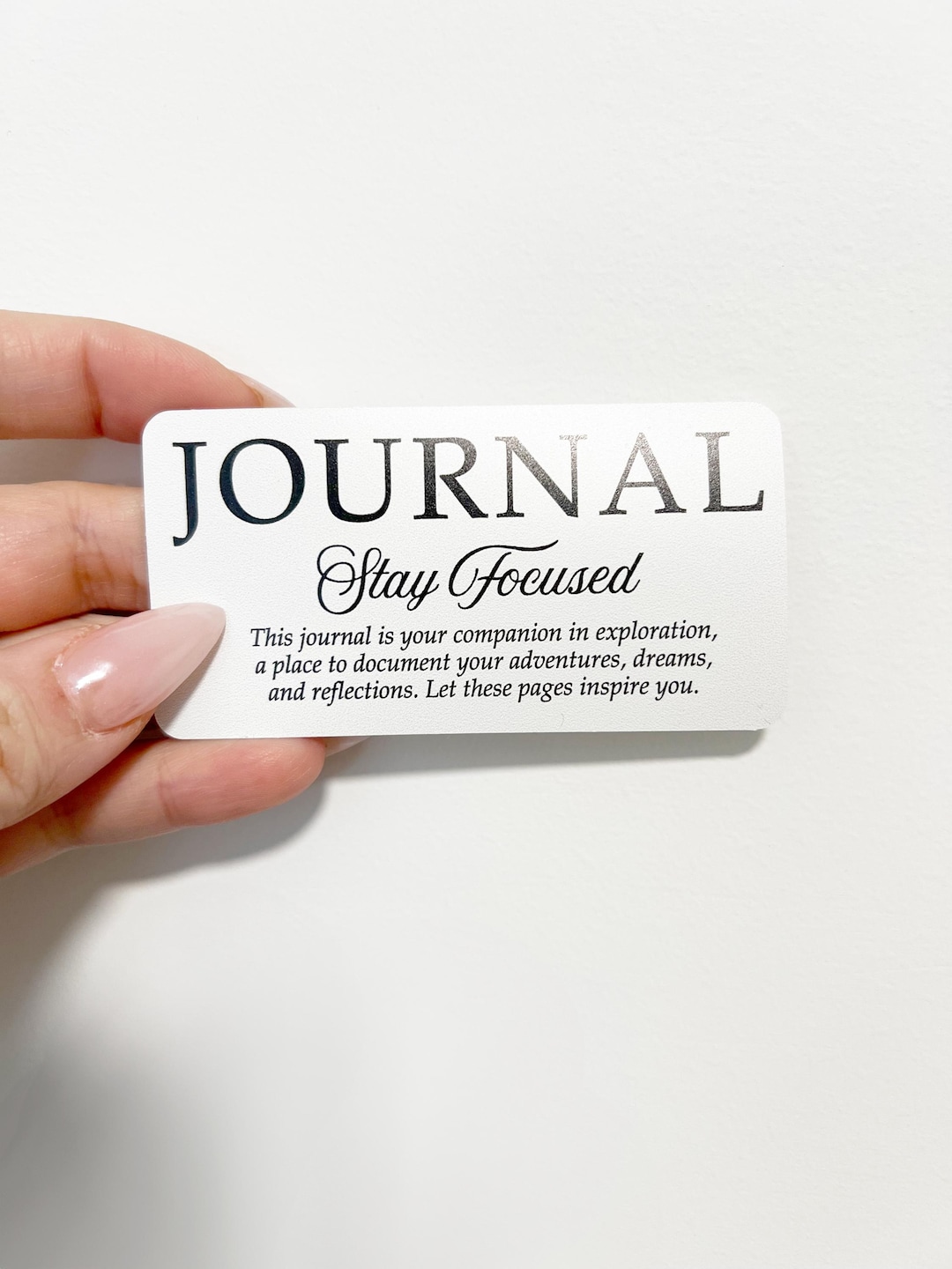 Journal Stay Focused Label Planner Aesthetic Sticker - Etsy