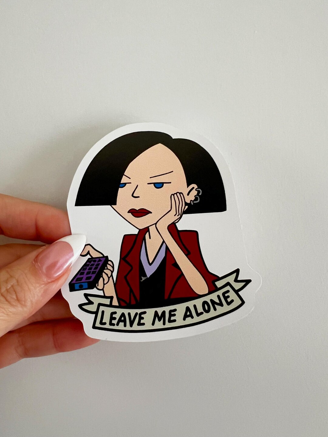 Leave Me Alone Sticker - MTV Daria Jane 90s Cartoon Retro Aesthetic ...