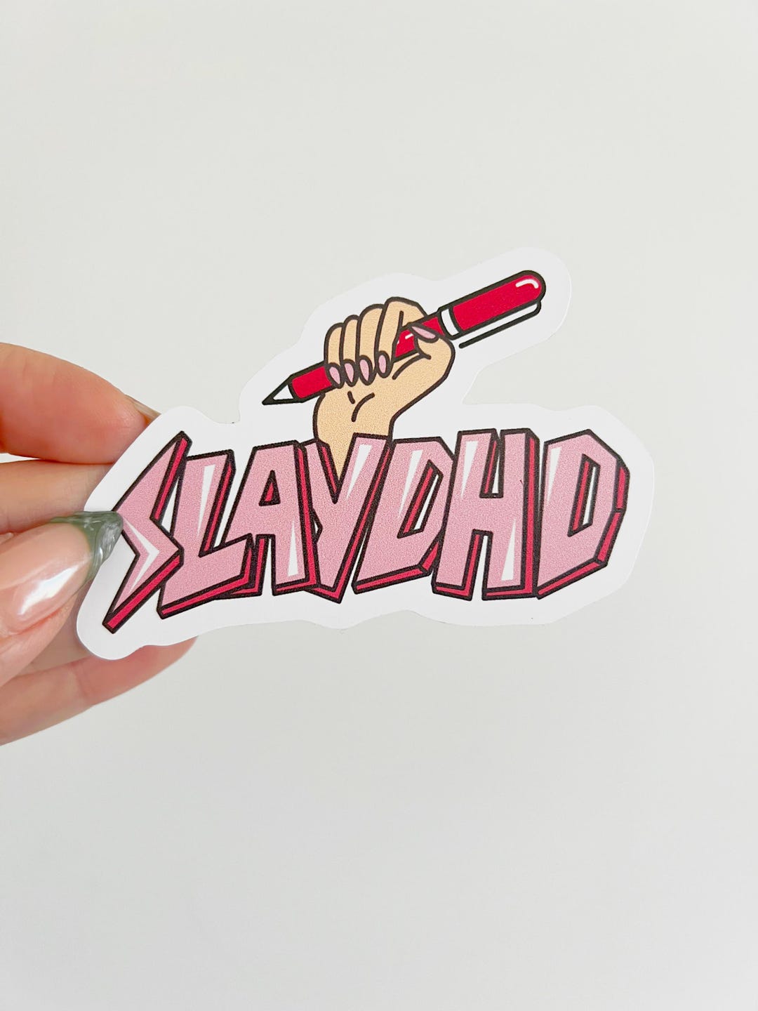 Slaydhd Sticker | ADHD Sticker for Planners, Cute Motivational Decal ...