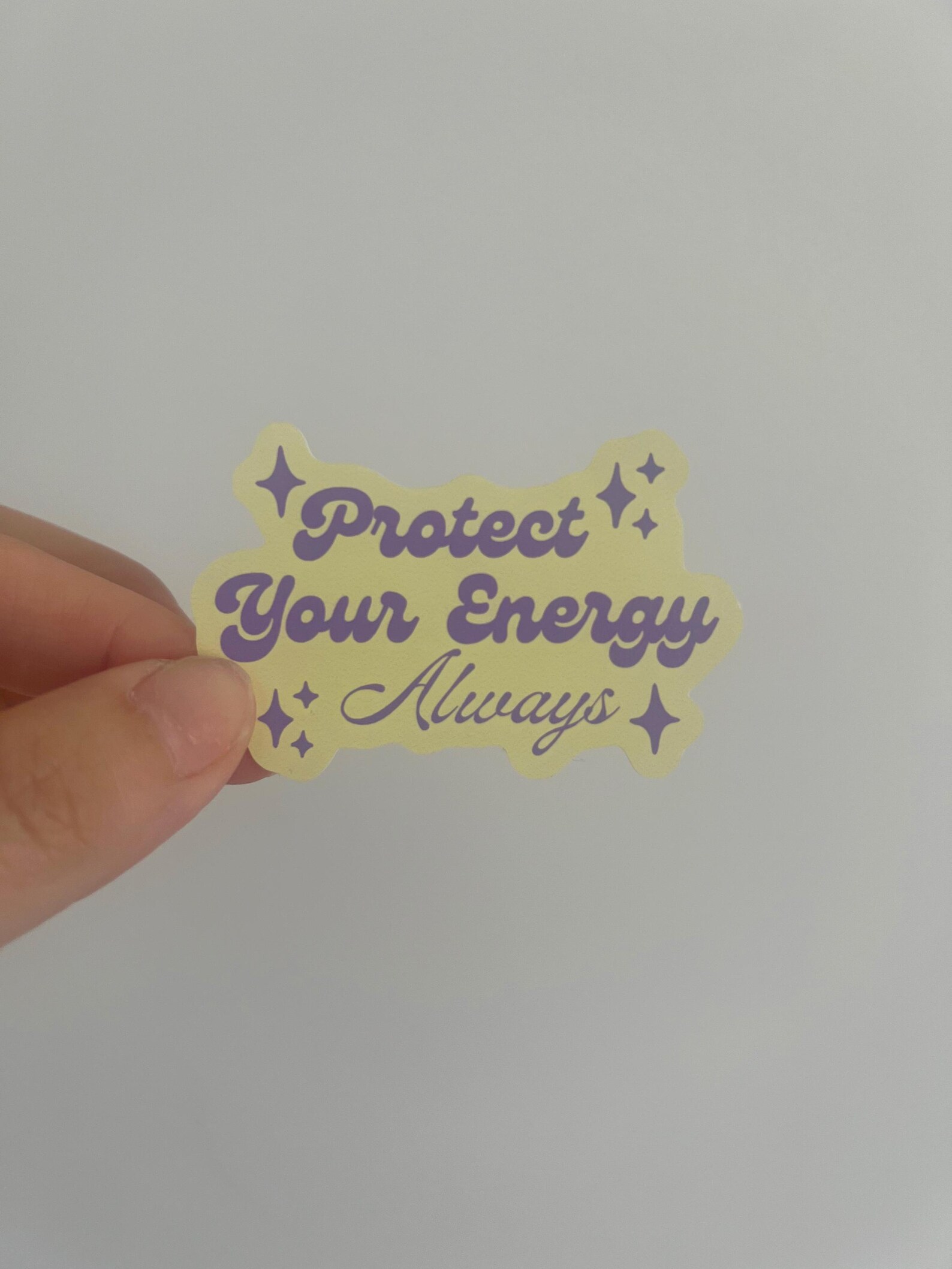Protect Your Energy Always Sticker – Aesthetic Self Care Vinyl Sticker ...
