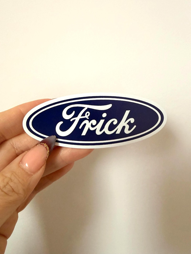 Frick Logo Sticker | Car Logo Sticker | Midwest Slang | Aesthetic Vinyl ...