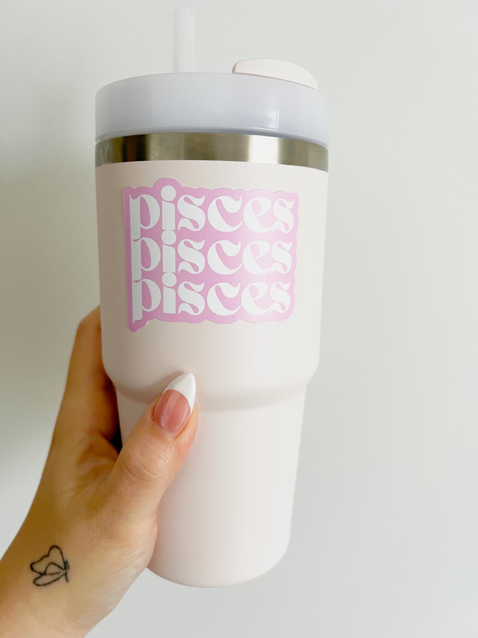 Pink Horoscope Sticker Cute Astrology Decal Aesthetic Girly Design for ...