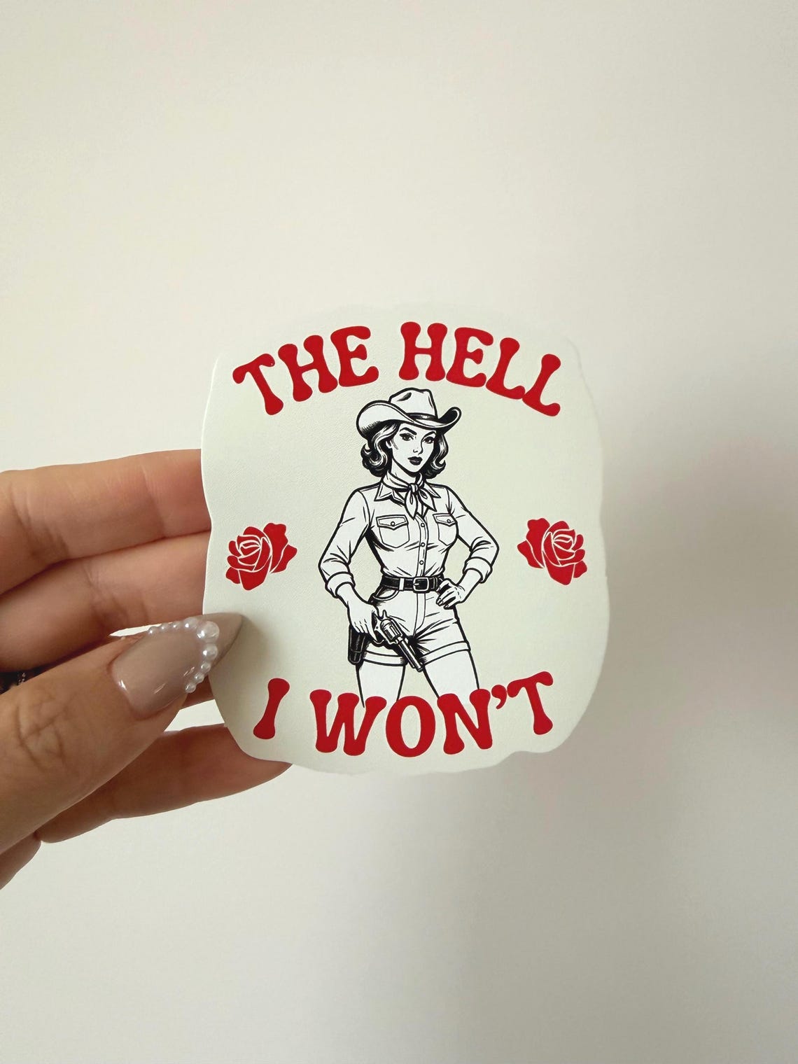 Pegatina "No me voy a hacer vaquera": estética western, vinilo femenino ...