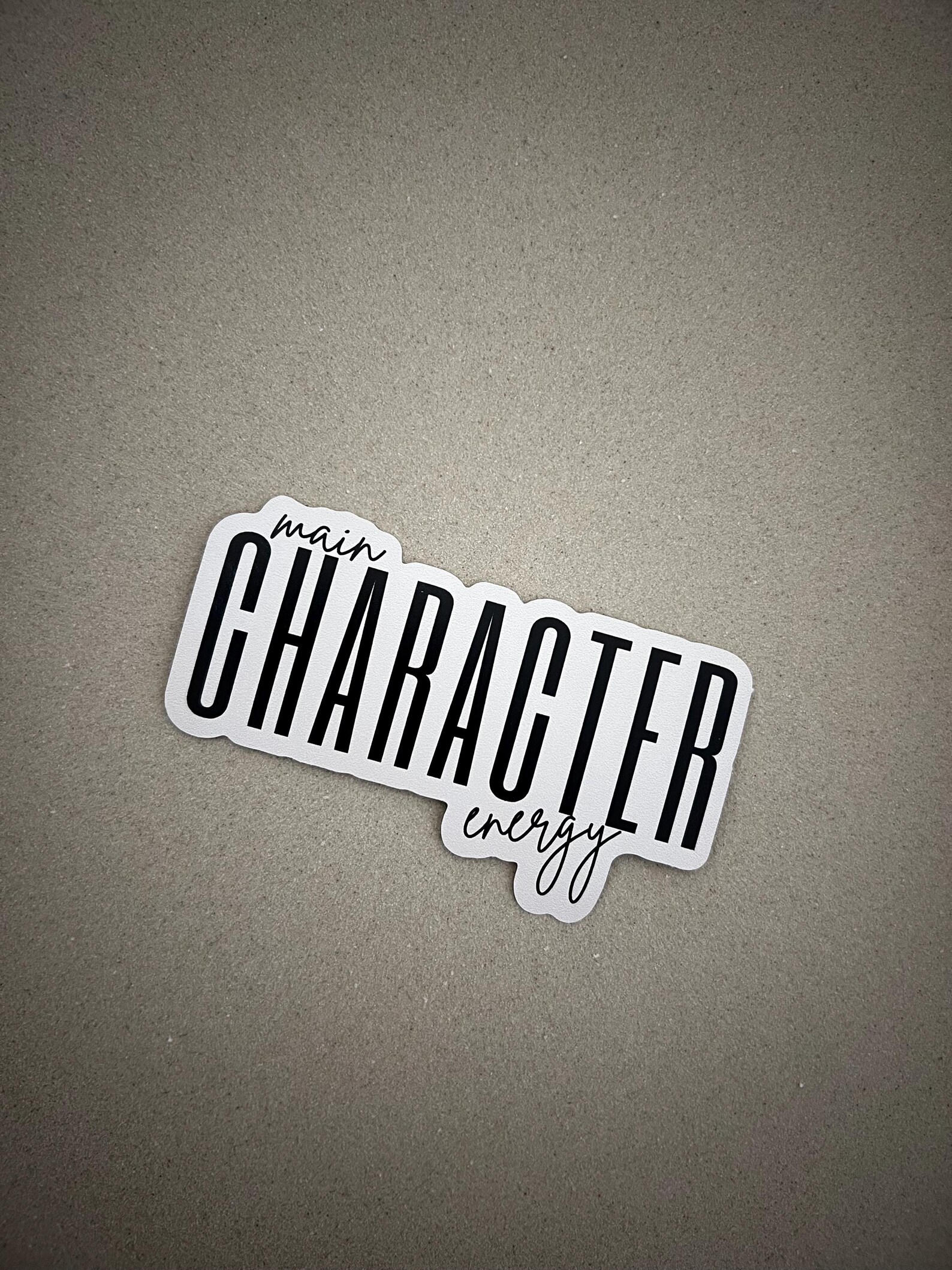 Main Character Energy Sticker: Motivational Laptop Decal - Etsy