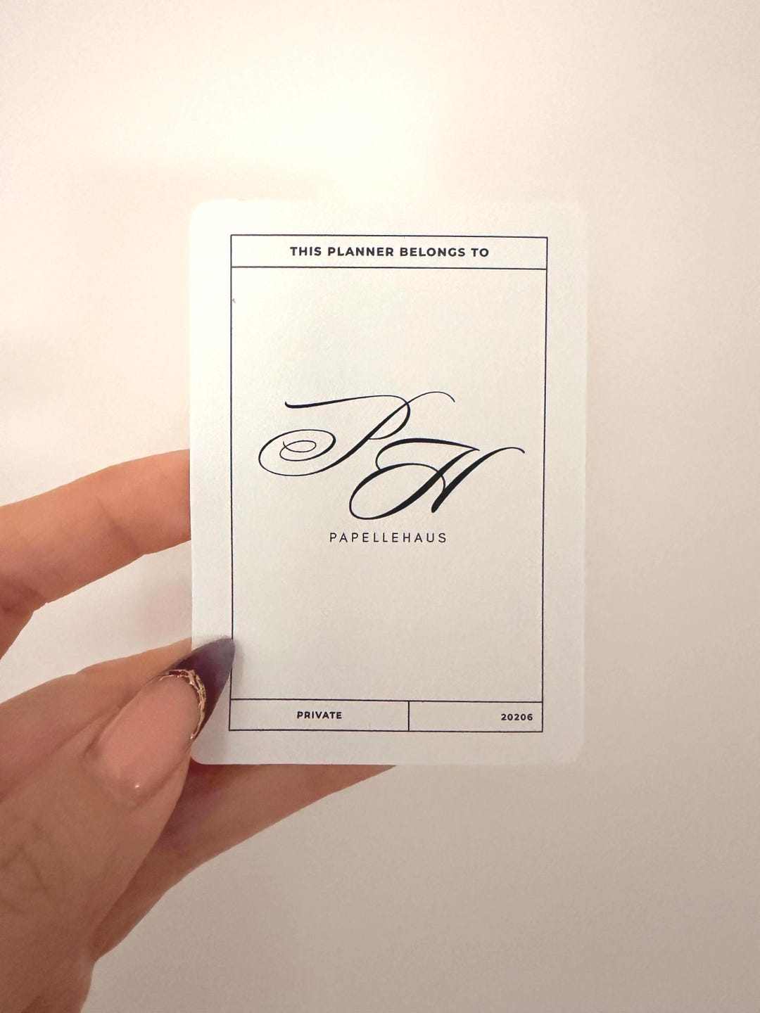 Custom Planner Label — “this Planner Belongs To” Personalized Aesthetic ...