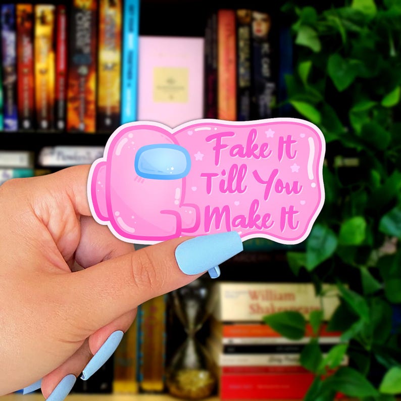 Imposter Syndrome Among Us - Easy-peel Waterproof Sticker | Mental ...