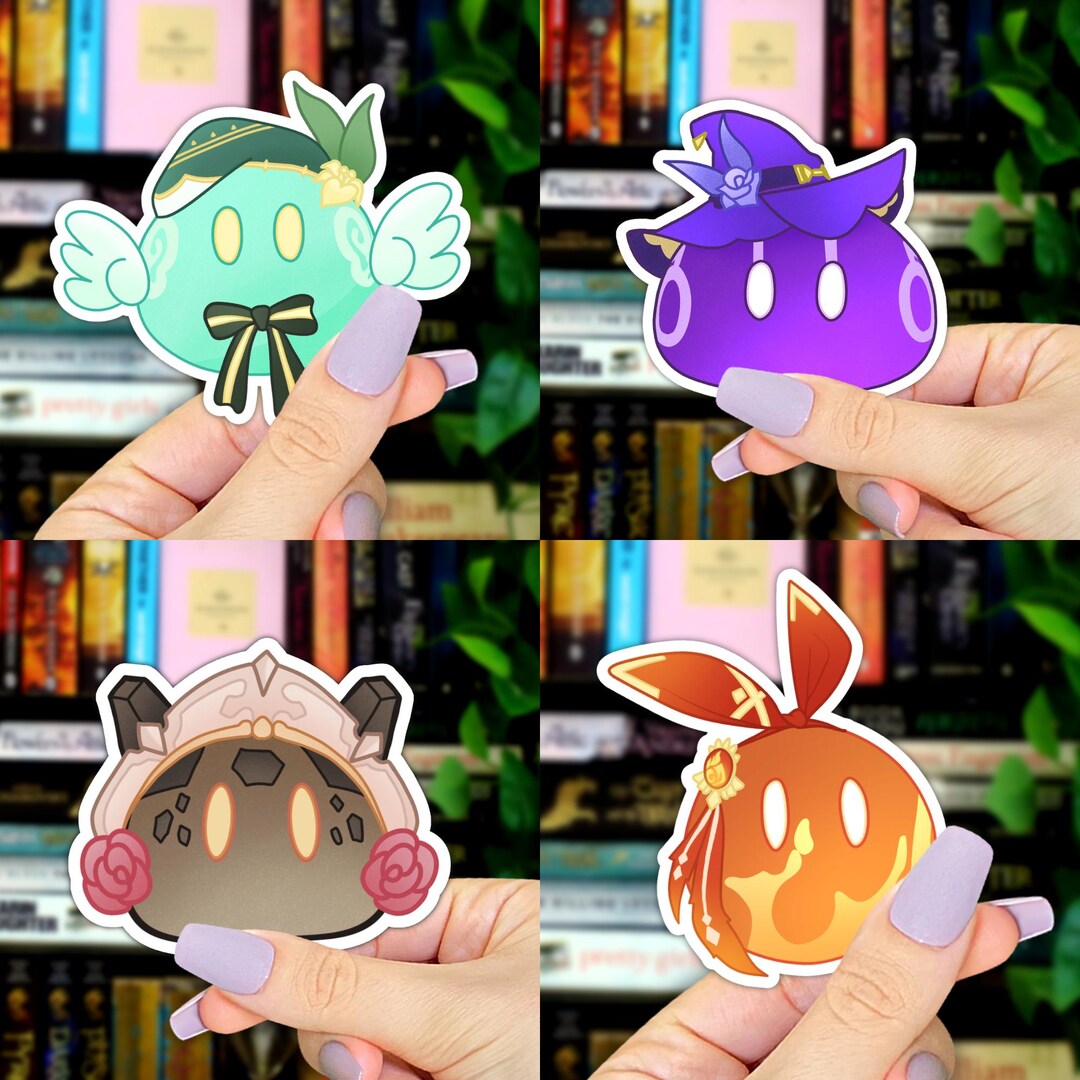 Genshin Impact - Mondstadt Slime X Venti Lisa Noelle Amber Sticker Pack ...