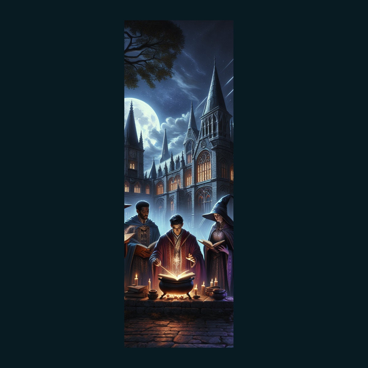 Wizard School Bookmark Designs, 8 Digital Bookmarks, Printable ...