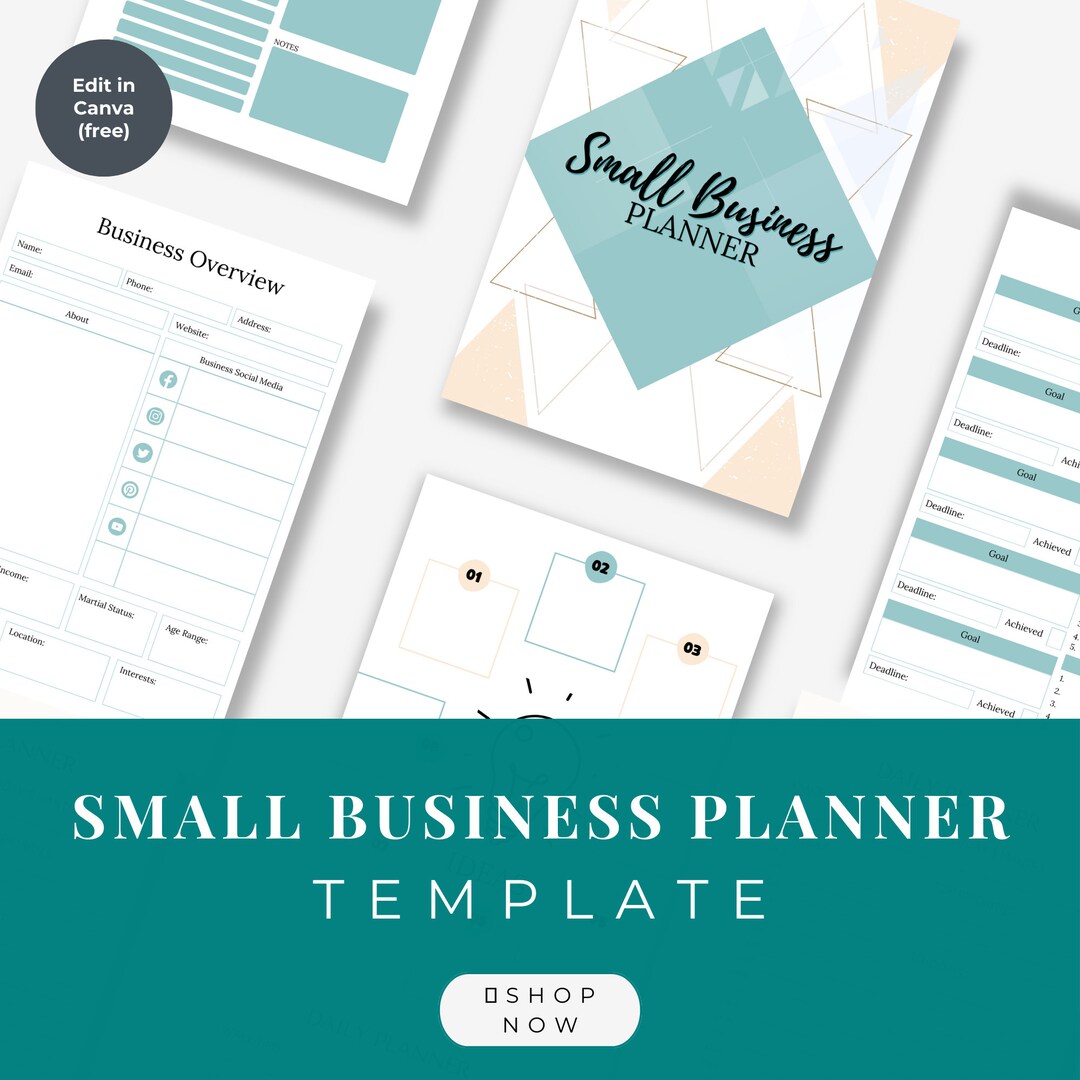 Small Business Planner Printable, Etsy Shop Planner, Seller Planner PDF ...