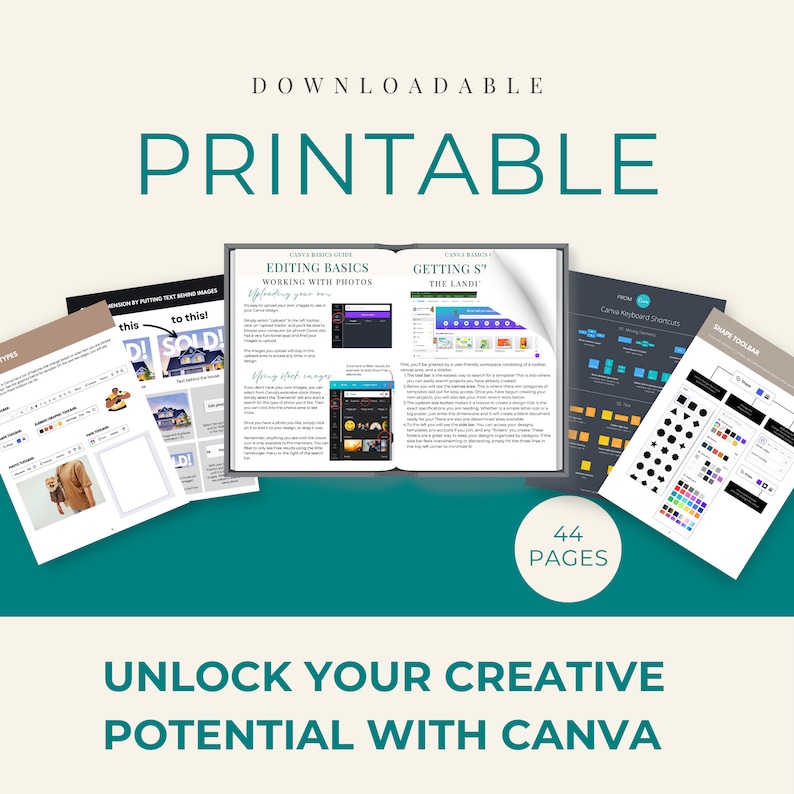 Canva Guide for Beginner, Canva Crash Course, Canva Course, Printable ...