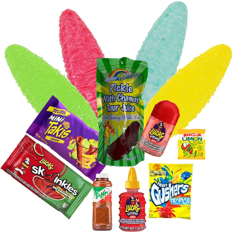 12 Piece Mexican Candy Chamoy Pickle Set - Etsy