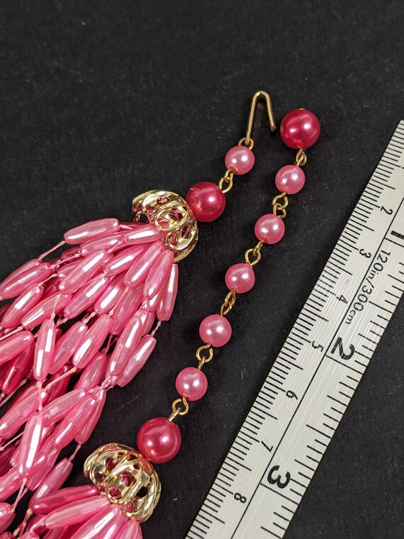 Vintage Pink Plastic Necklace - Fixed Plastic Beads -… - Gem