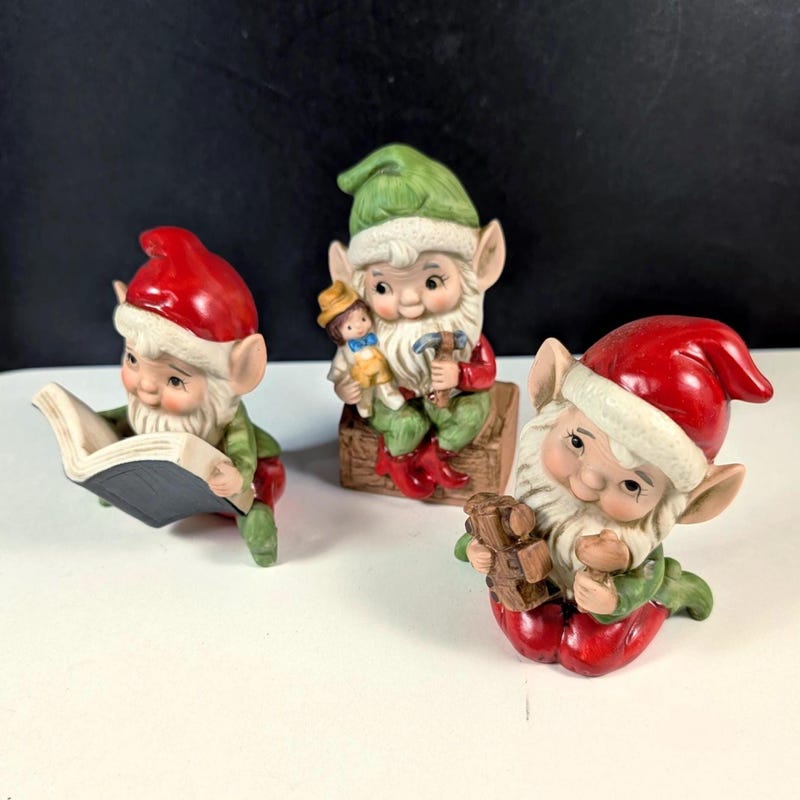 Homco Elves - Etsy