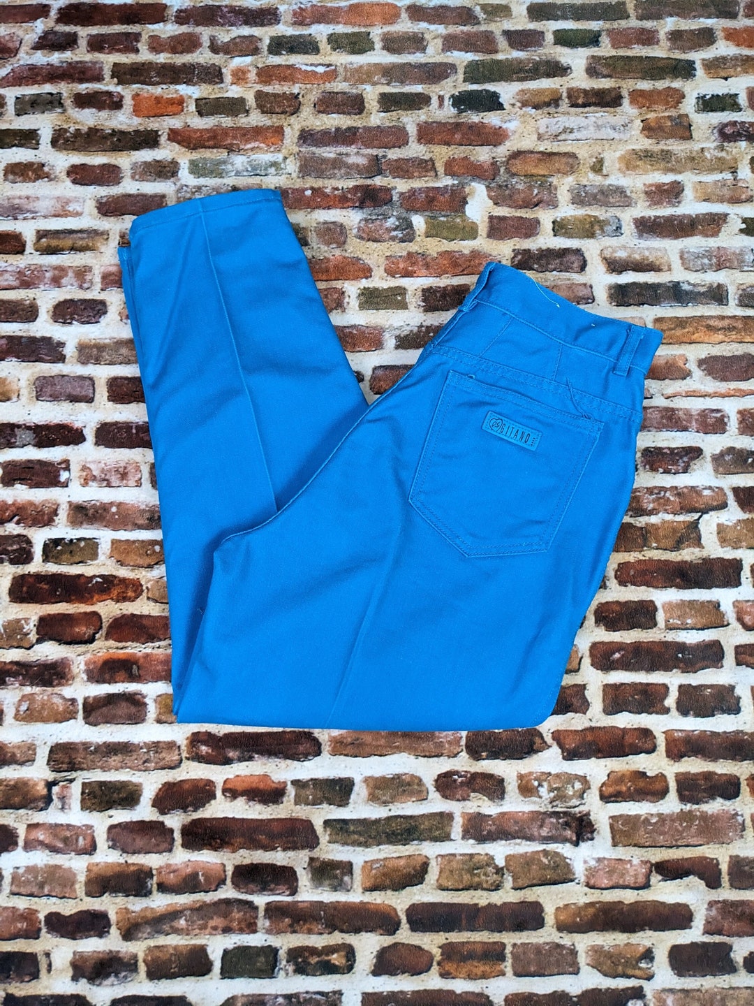 Vintage 80's 90's Bright Blue Colored Denim Jeans - Women's Ladies ...