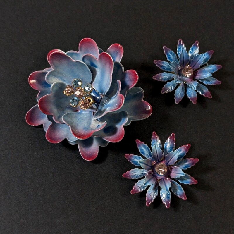 Coro Enamel Rhinestone - Etsy