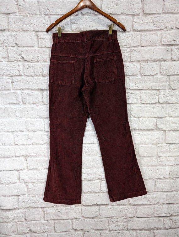 Vintage Corduroy Pants - Dark Red Maroon Size Small M… - Gem