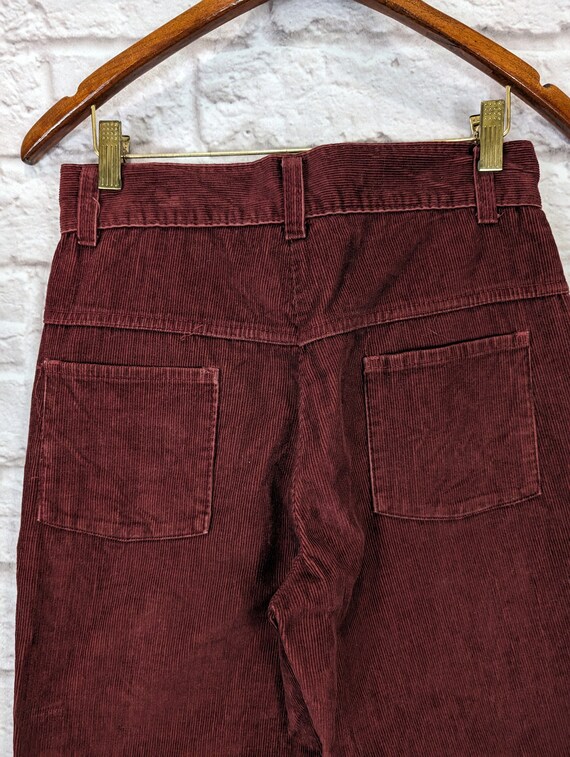 Vintage Corduroy Pants - Dark Red Maroon Size Small M… - Gem