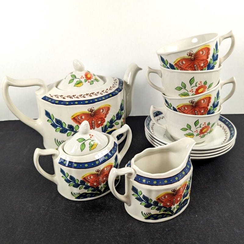 Mason Ironstone Tea Pot - Etsy