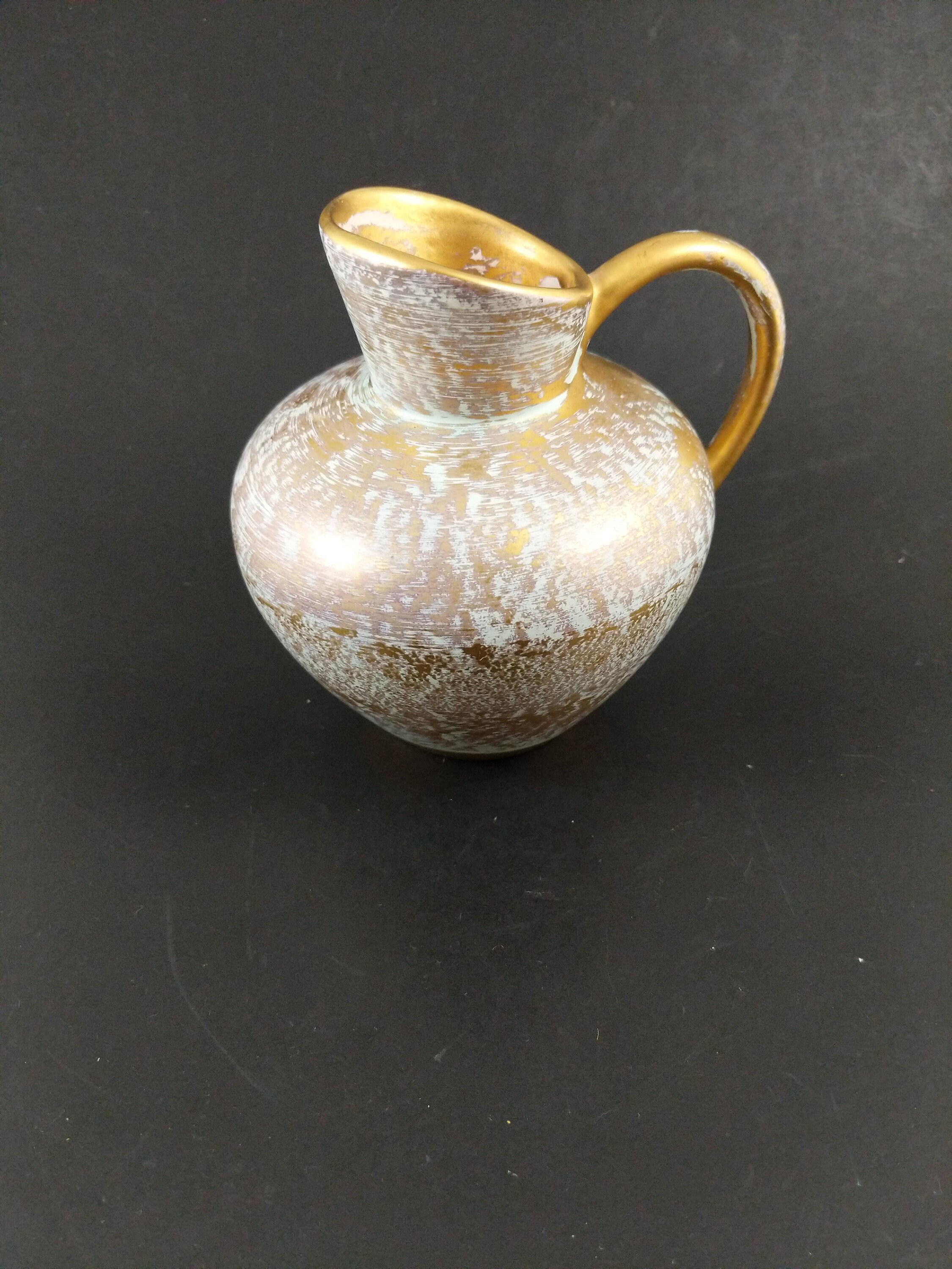 Vintage Stangl Pottery Gold Tone Pitcher Mid Century Trenton | Etsy