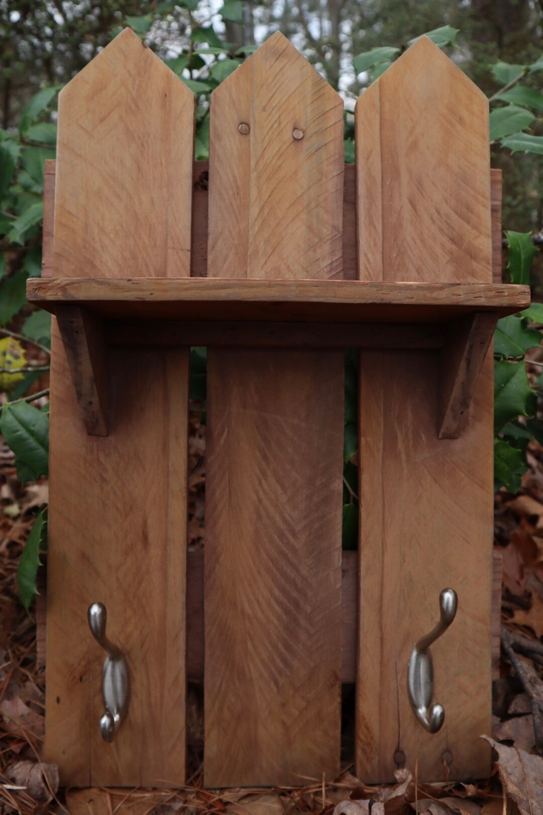 Decorative Shelf With 2 Large Hooks - Etsy