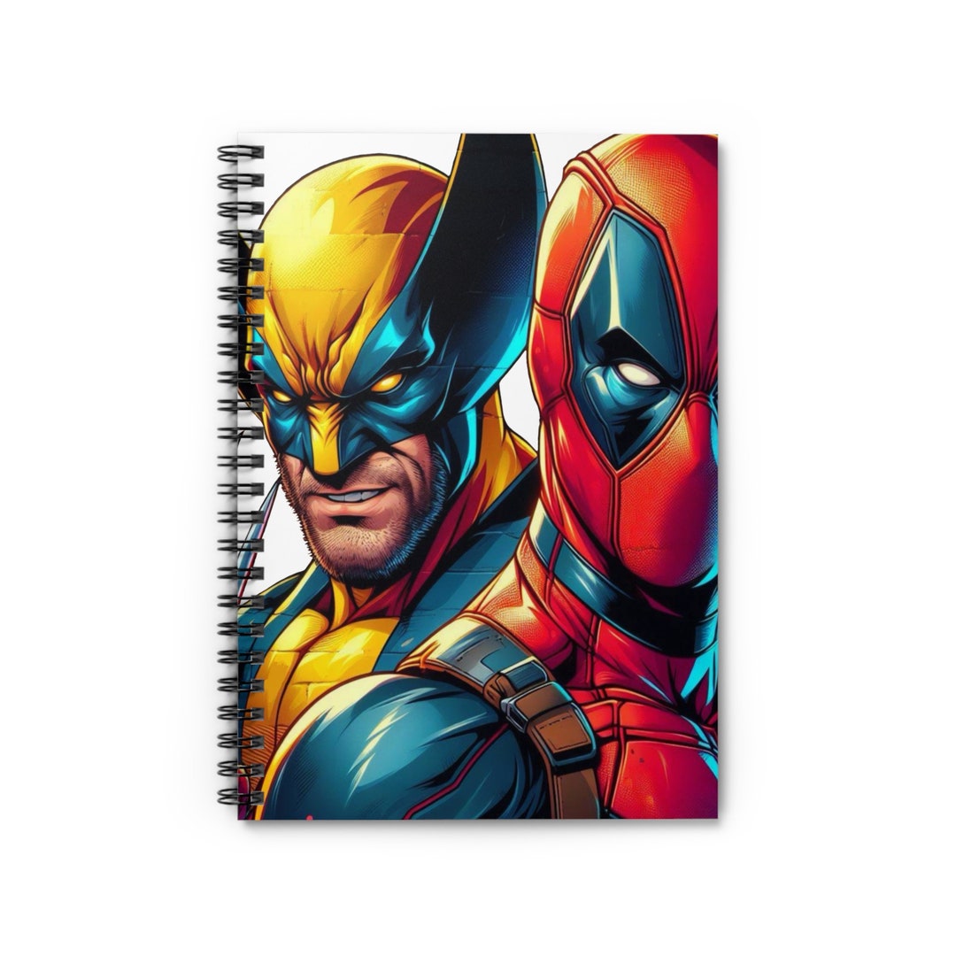 Graffiti Deadpool & Wolverine Spiral Notebook Ruled Line - Etsy