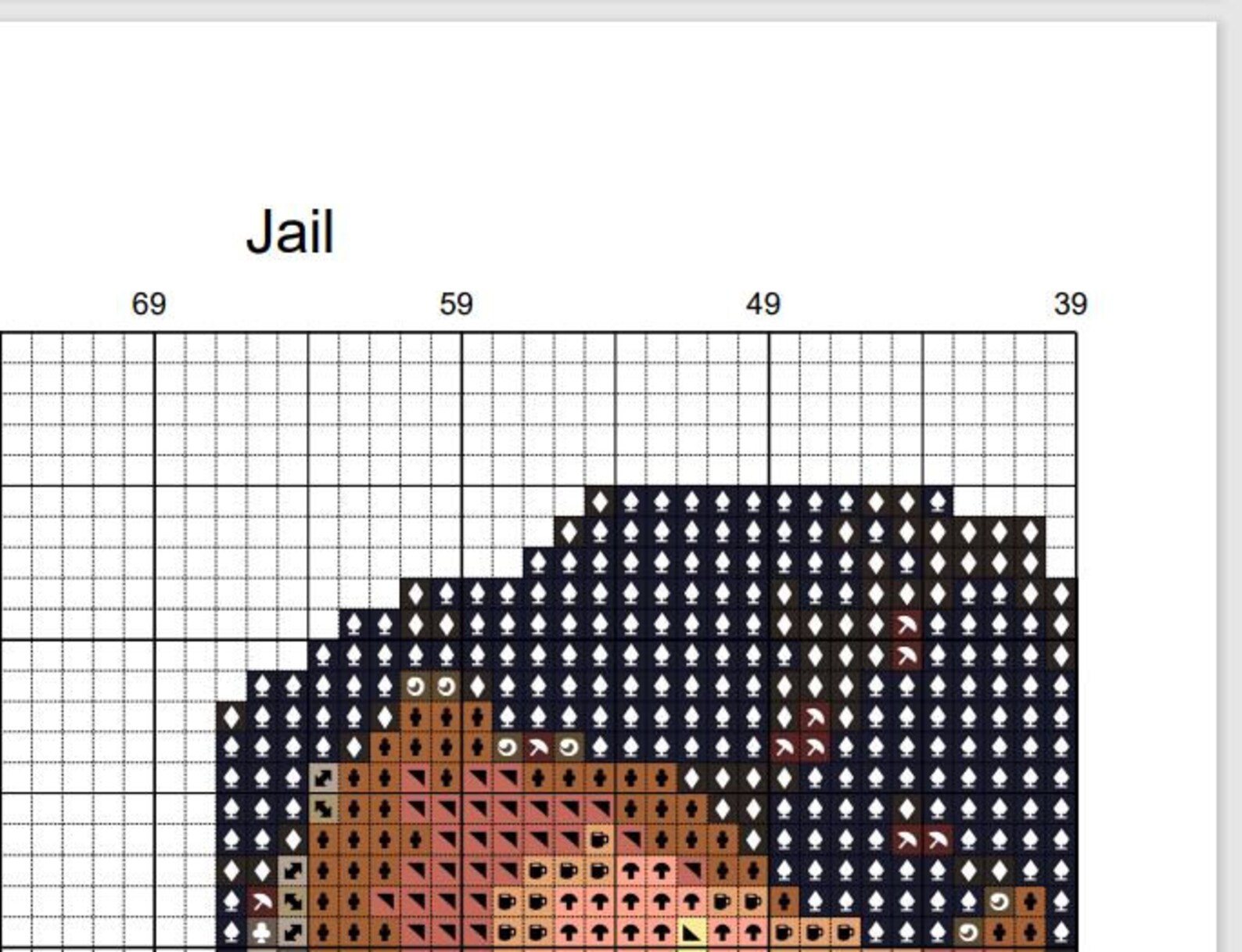 Straight to Jail PDF Cross Stitch Pattern Download Parks & | Etsy