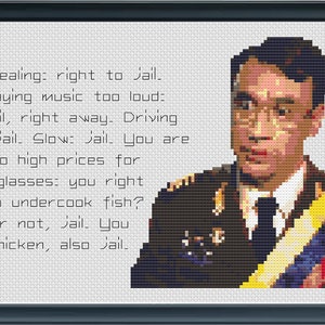 Straight to Jail - PDF Cross Stitch Pattern Download - Parks & Rec - Etsy
