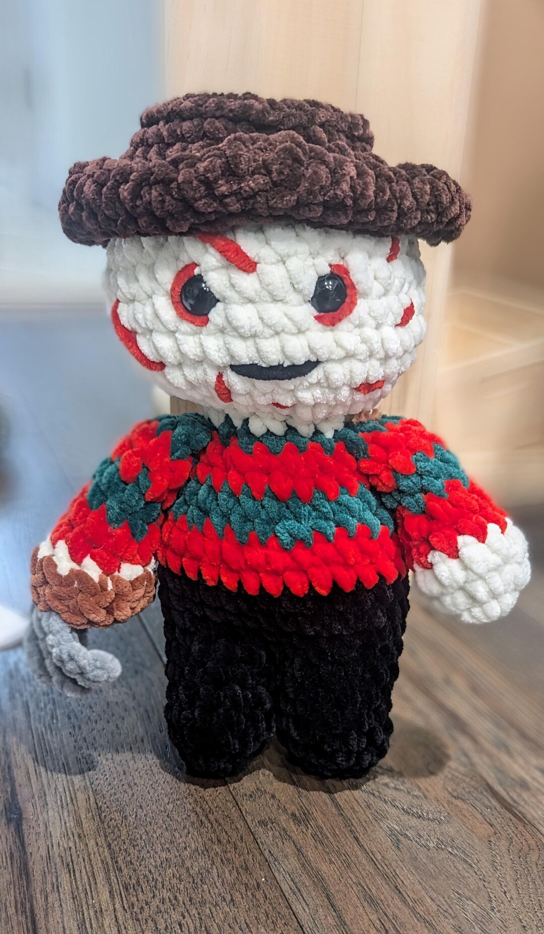 Handmade Crochet Freddy Kreuger-inspired Plushie - Etsy