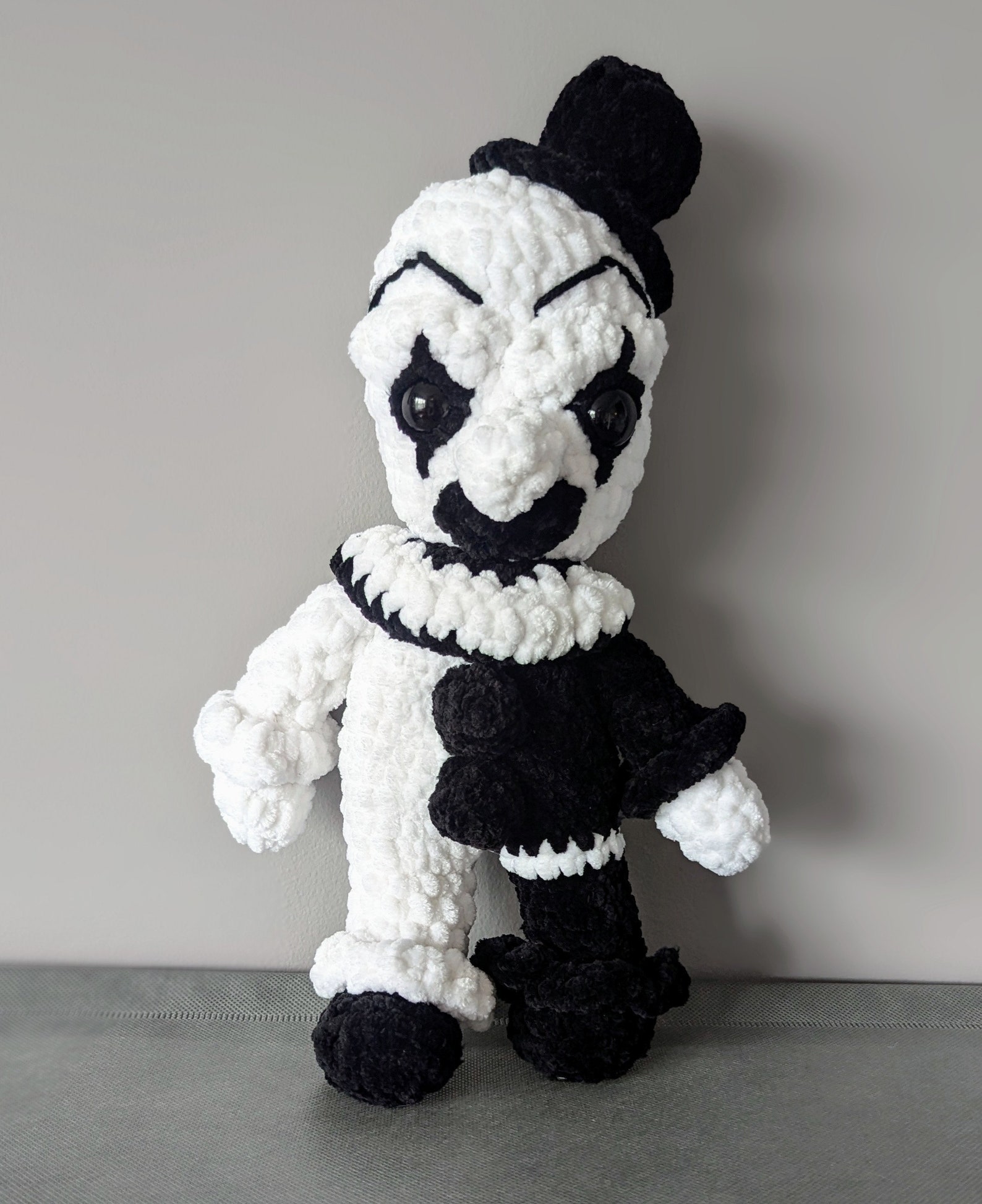 Handmade Crochet Terrifier Art Clown - Etsy