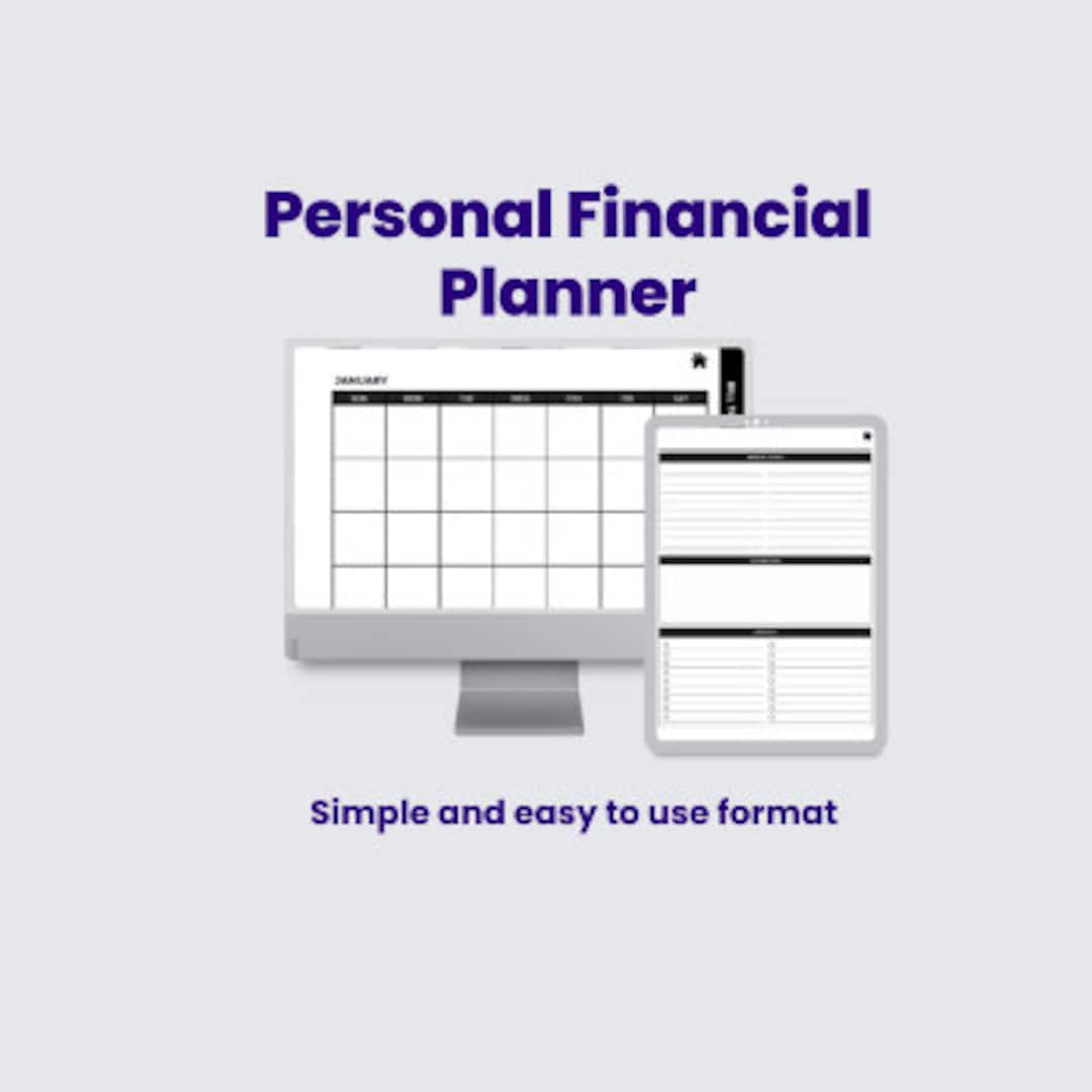Digital Financial Planner, Printable Planner, Planner Pdf, iPad Planner ...