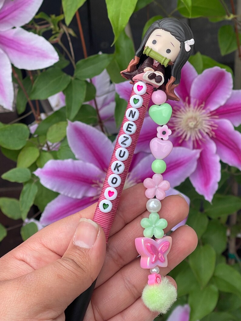 Demon Slayer Nezuko Charm Pen - Etsy