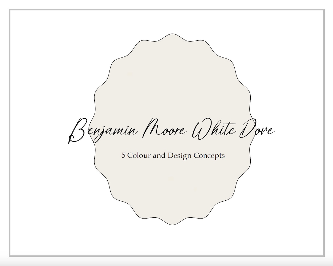 Benjamin Moore "white Dove" Room Design Concepts - Etsy