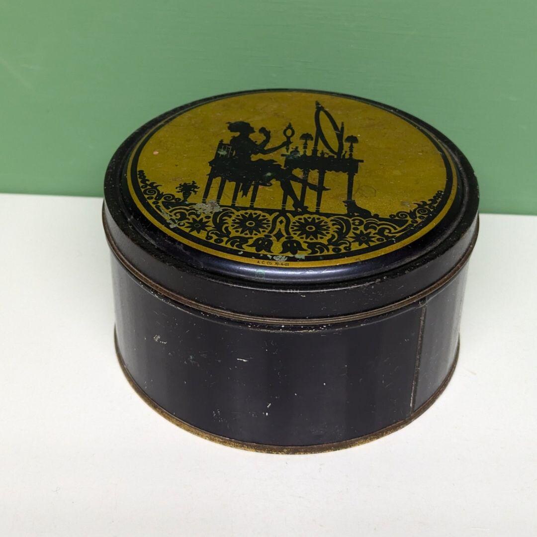 Vintage Canco Silhouette Tin - Etsy