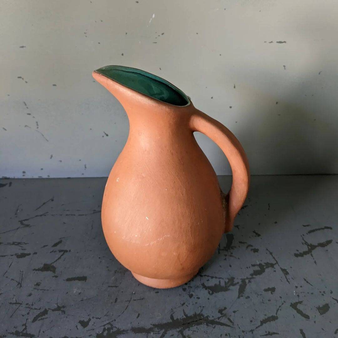 Vintage Terra Cotta Pitcher - Etsy